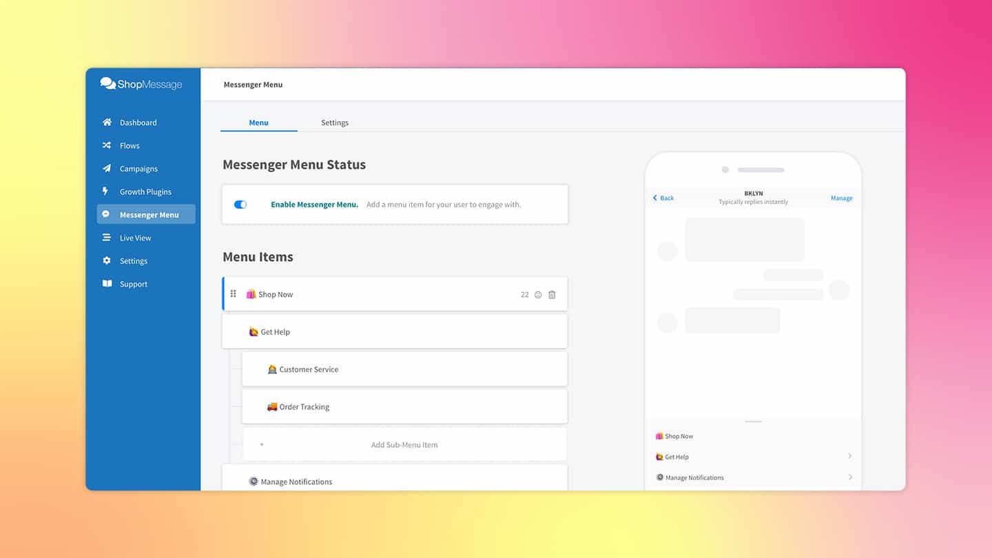How to use the Messenger Menu to Provide a Concierge-Style Experience ...